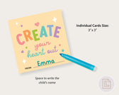 Create Your Heart Out Valentine Printable | Classmate Valentine Cards ...