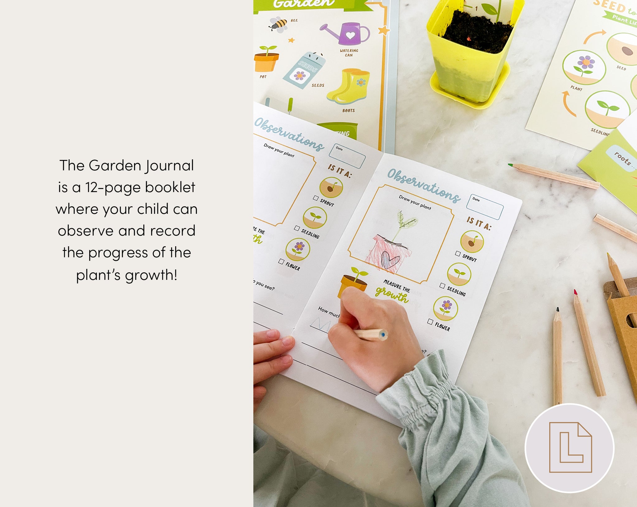 Garden Grow Kit | Spring Flower Little Gardener Activity Set for Kids ...