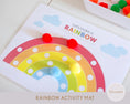 Rainbow Activity Fine Motor Mat – Lela Paper