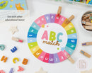Alphabet Matching Wheel – Lela Paper