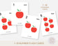 Apples Counting Flash Cards Numbers 1-10 – Lela Paper