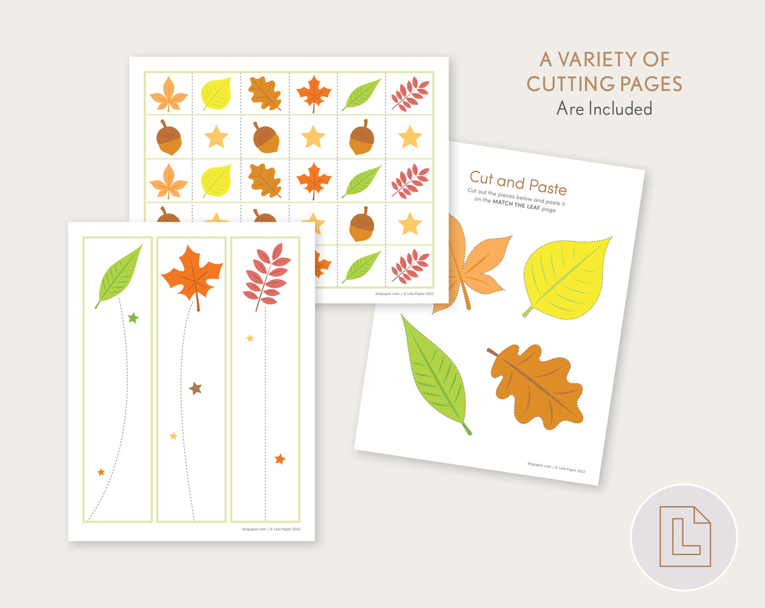 Fall Autumn Cutting Practice Strips Bundle – Lela Paper