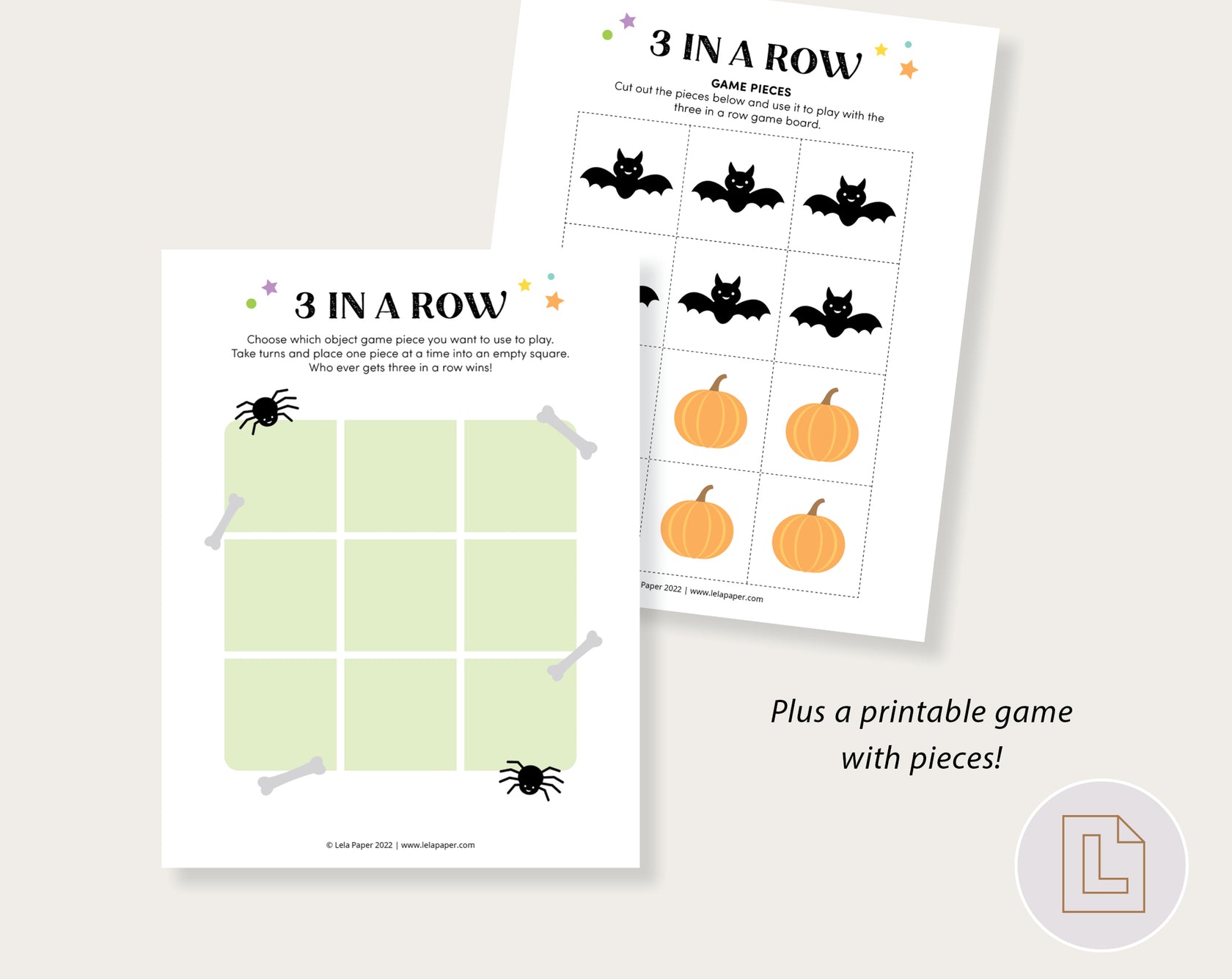 Halloween Activity Pack Printable Worksheets – Lela Paper